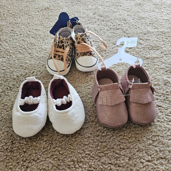 Unbranded | Shoes | Baby Girl Shoe Bundle 36m Cheetah Sneaker Pink ...